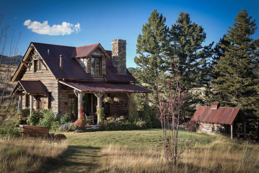 Build Your House With Rock And Wood Combination, Using Variety Of ...